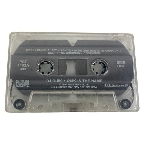 Media | Vintage 1991 Dj Quik Quik Is The Name Cassette Tape 9s Rap Hip ...
